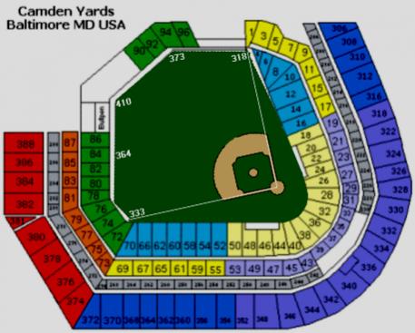 Camden Yards Seating Chart With Seat Numbers | Cabinets Matttroy