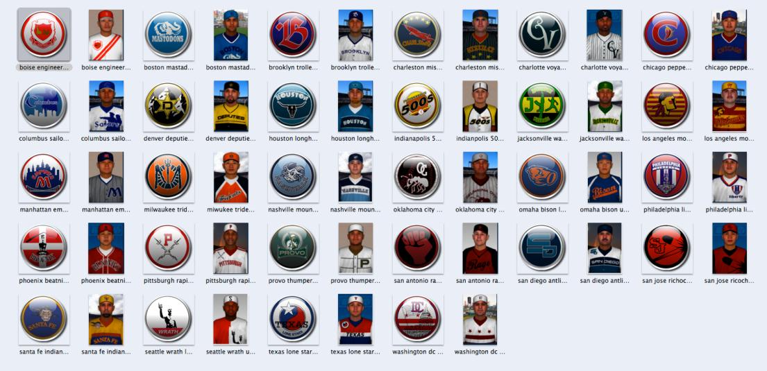 logo and uniform set for fictional league - OOTP Developments Forums